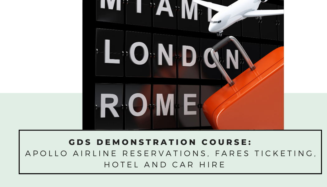 GDS Demo Training Course: Travelport APOLLO Airline Reservations, Fare ...