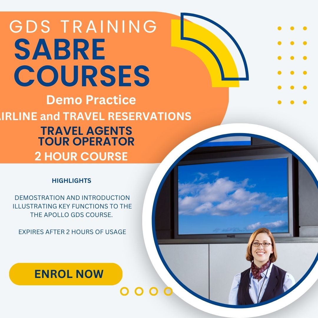 GDS Demo Training Courses - SABRE – Exodus Travel Training & Recruitment